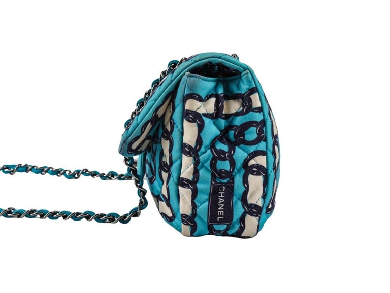 Womens Designer CHANEL SILK CHAIN PRINTED MEDIUM SINGLE FLAP For Sale ...