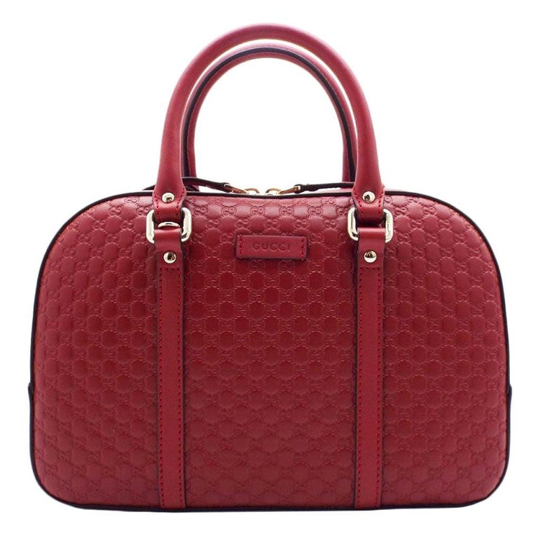 WOMENS DESIGNER Gucci Mini Boston Bag For Sale at 1stDibs | red gucci purse