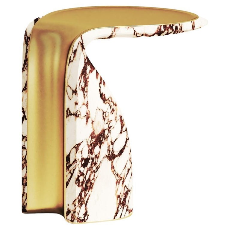 WoMilchUndHonigFliessen Side Table by Luca Gruber For Sale at 1stDibs