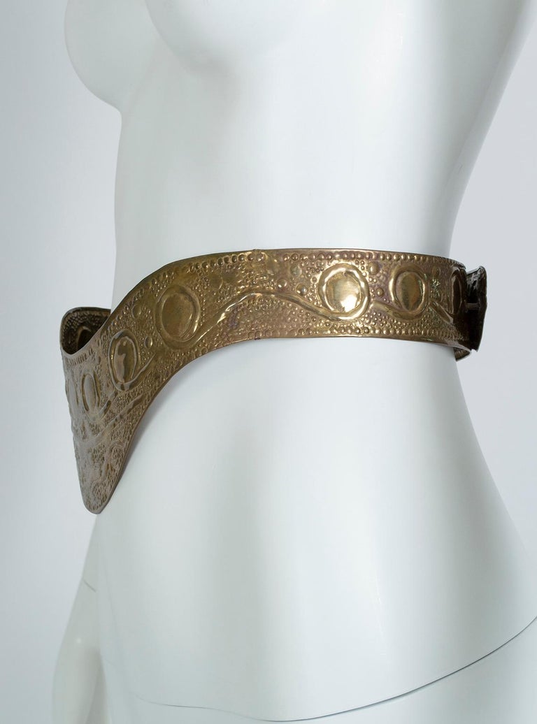 Wonder Woman Brass Waist Cincher Corset Statement Belt – S-M, 1970s at ...