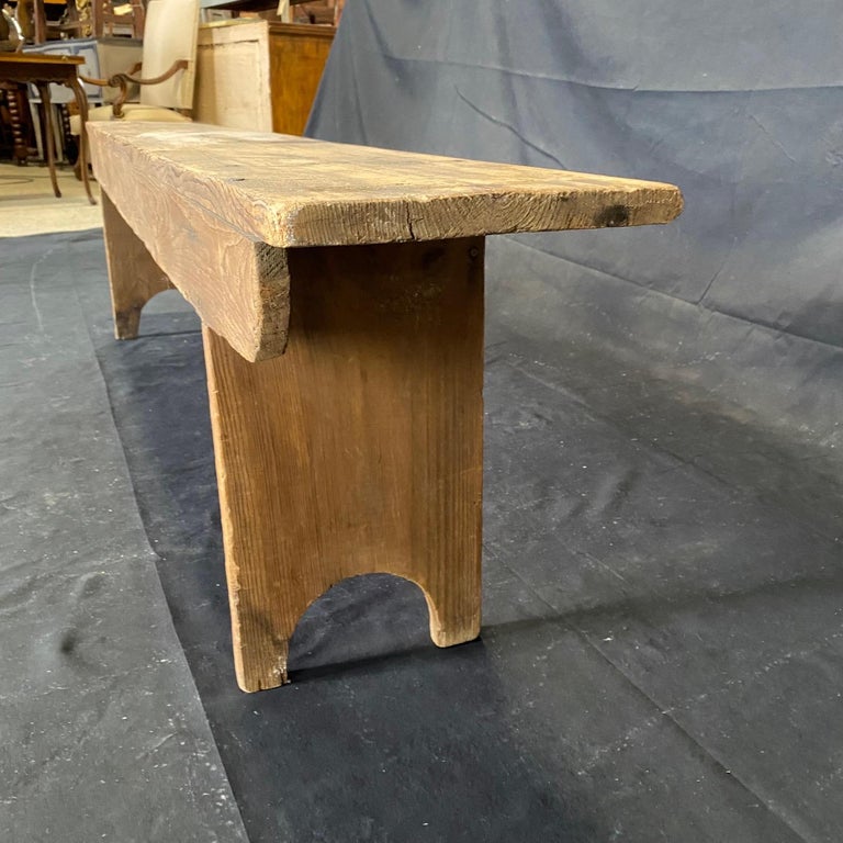 Wonderful 19th Century Classic Early New England Country Bench For Sale ...
