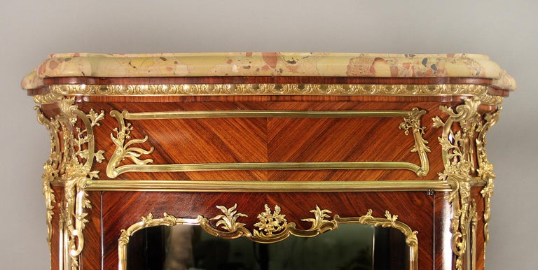 Wonderful 19th Century Gilt Bronze Mounted Vitrine by Joseph Zwiener ...