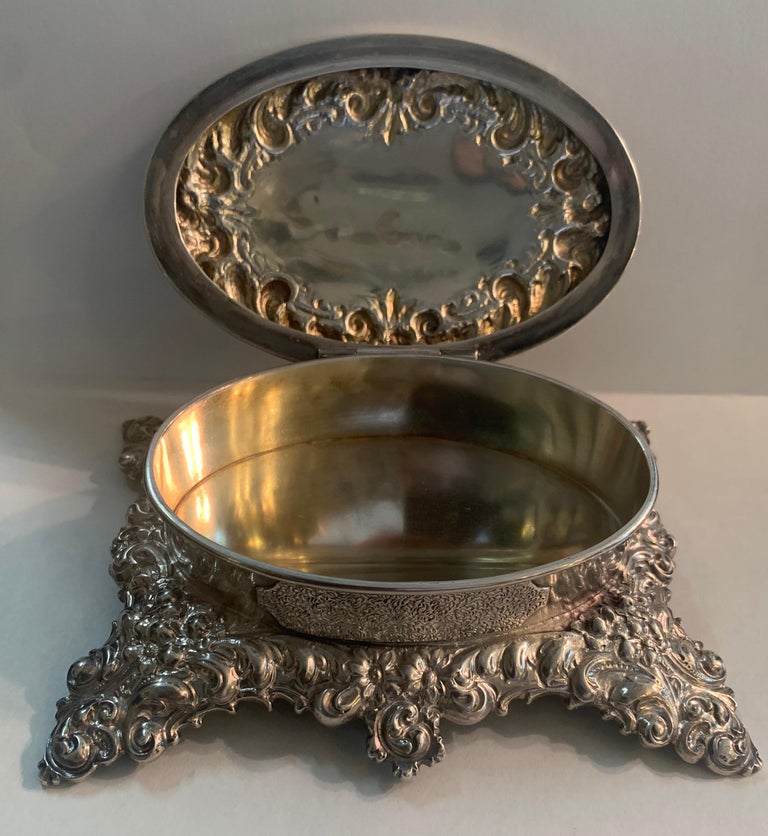 Wonderful Bailey Banks Biddle Company Sterling Oval Jewelry Keepsake ...