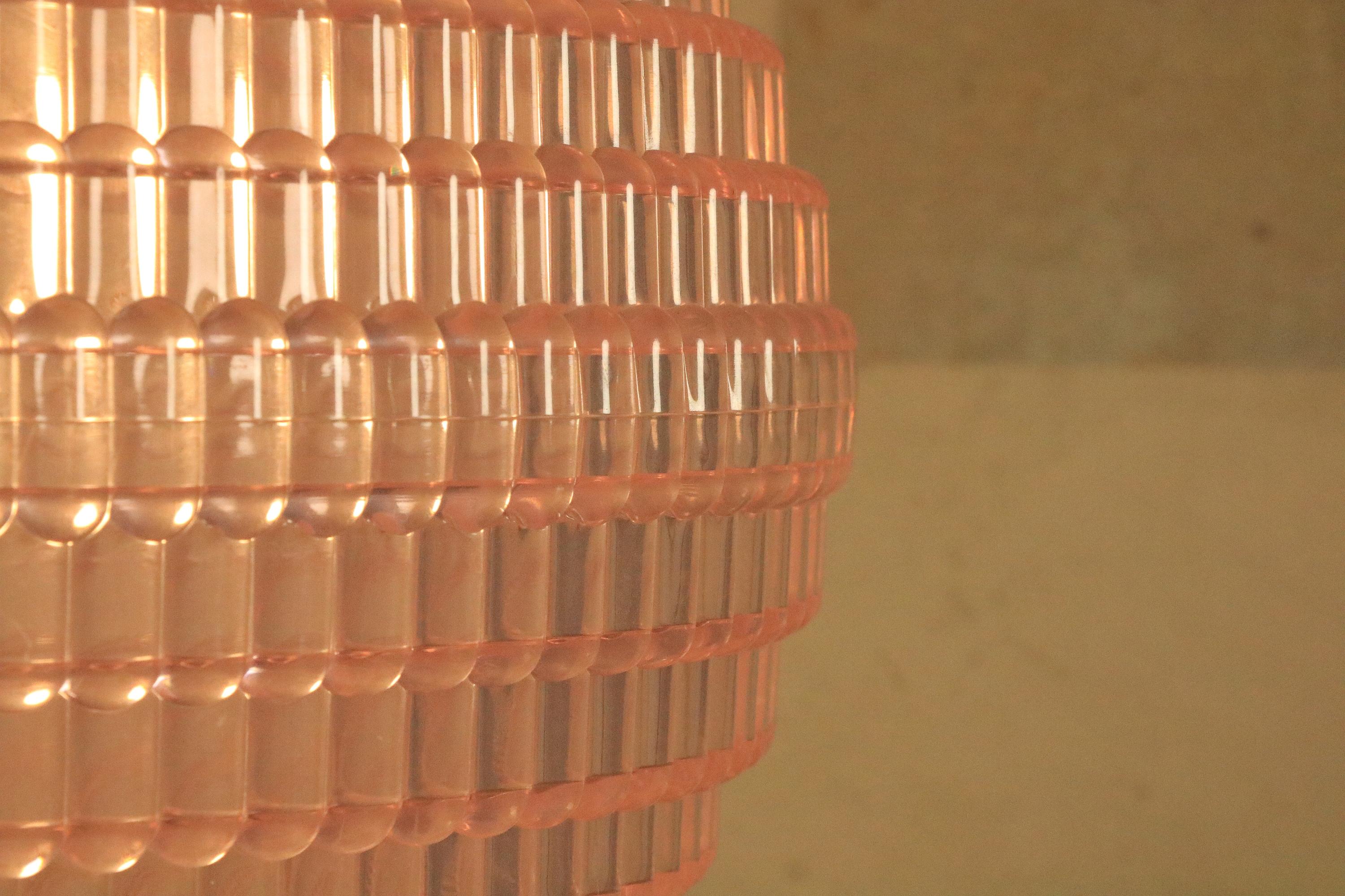 Wonderful Big Ball Lamp, Pink, by Erco, Germany, 1970s at 1stDibs