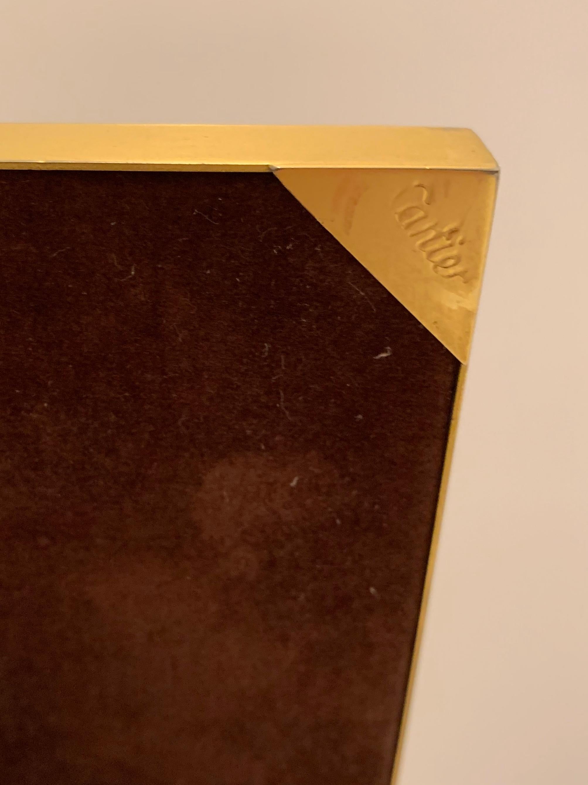 Wonderful Cartier Square Brass Snake Skin Picture Frame Made in Italy ...