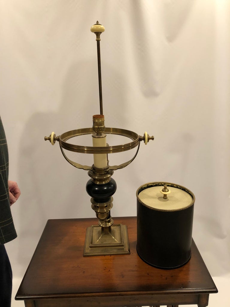 Wonderful Character Rich Brass and Painted Metal Chapman Desk or Table ...