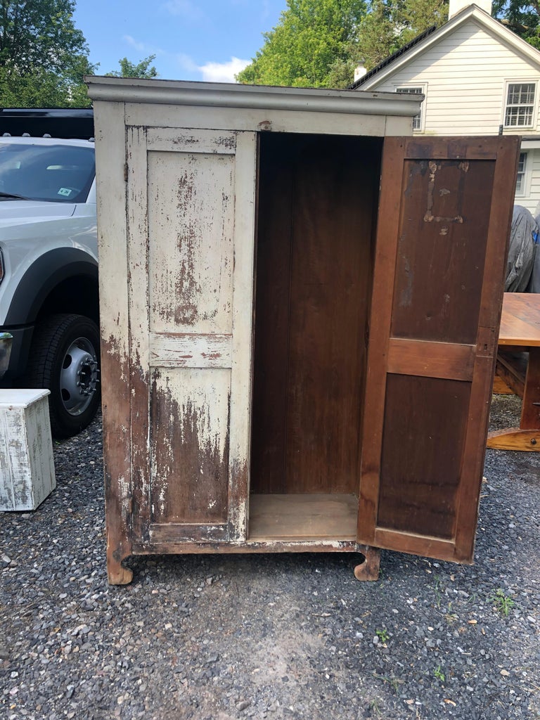 Wonderful Country Distressed Armoire Wardrobe at 1stDibs | distressed ...