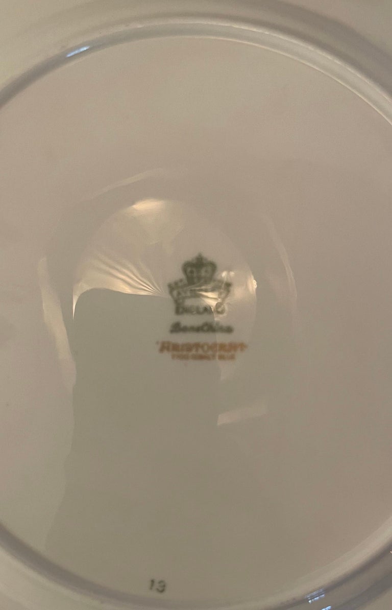 Wonderful Floral Pattern Service 12 Dinner Porcelain Plates Aynsley ...