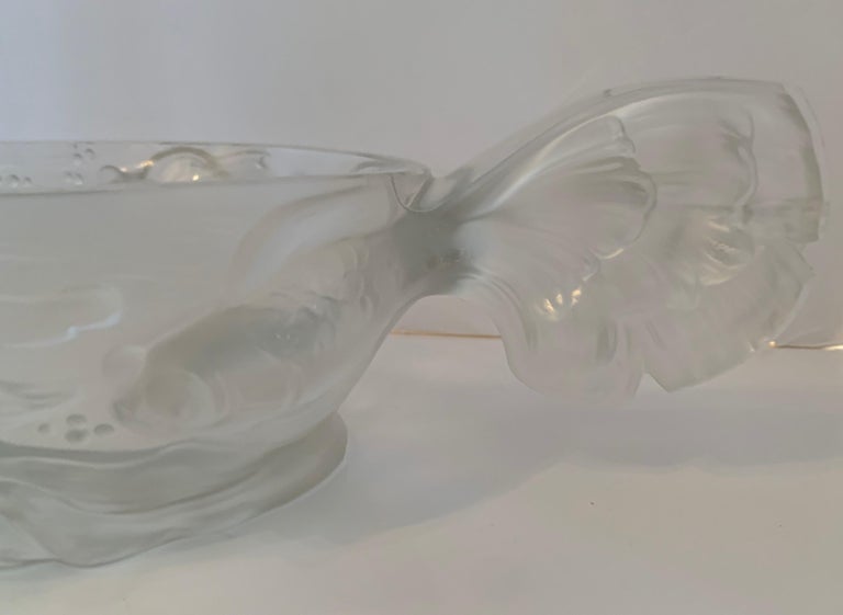 Wonderful French Art Deco Verlys Glass Poissons Koi Fish Oval ...