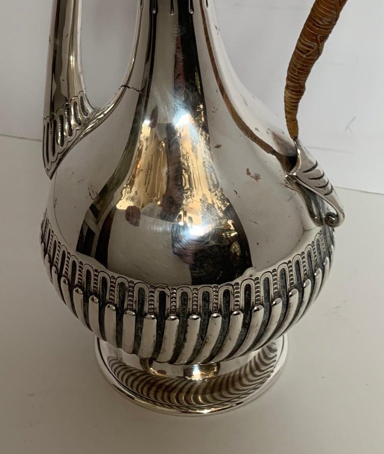 Wonderful Gorham Sterling Silver Rattan Dolphin Coffee Tea Pot Decanter ...