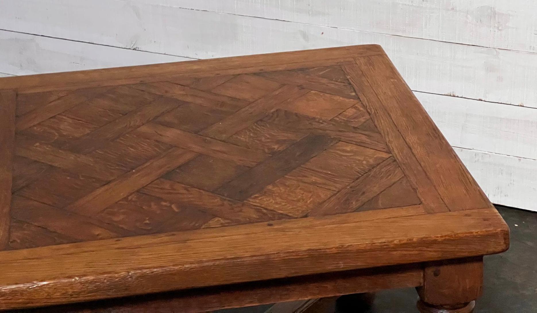 Wonderful Huge French Oak Farmhouse Dining Table For Sale at 1stDibs