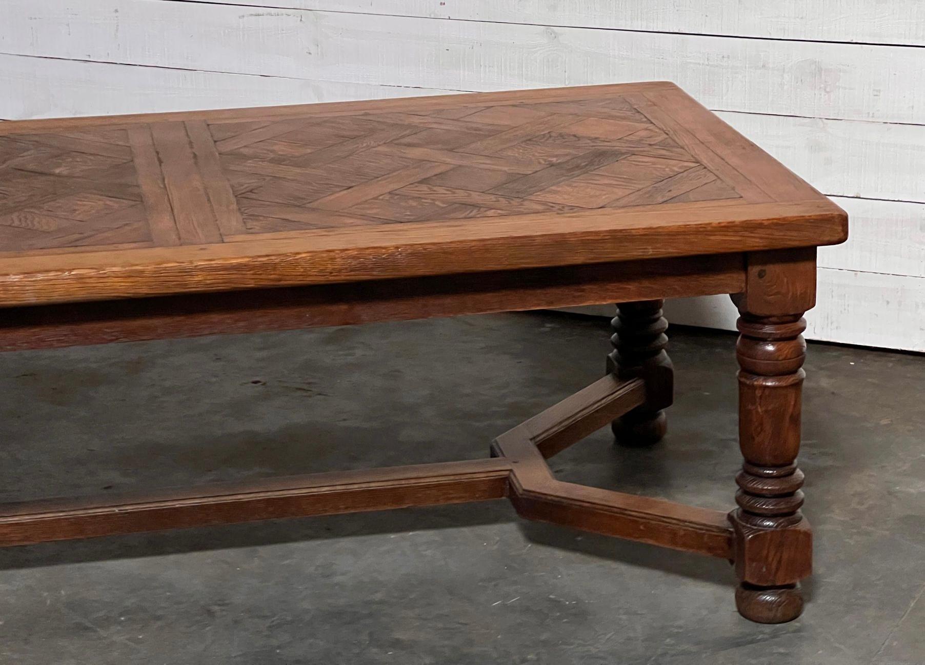 Wonderful Huge French Oak Farmhouse Dining Table For Sale at 1stDibs