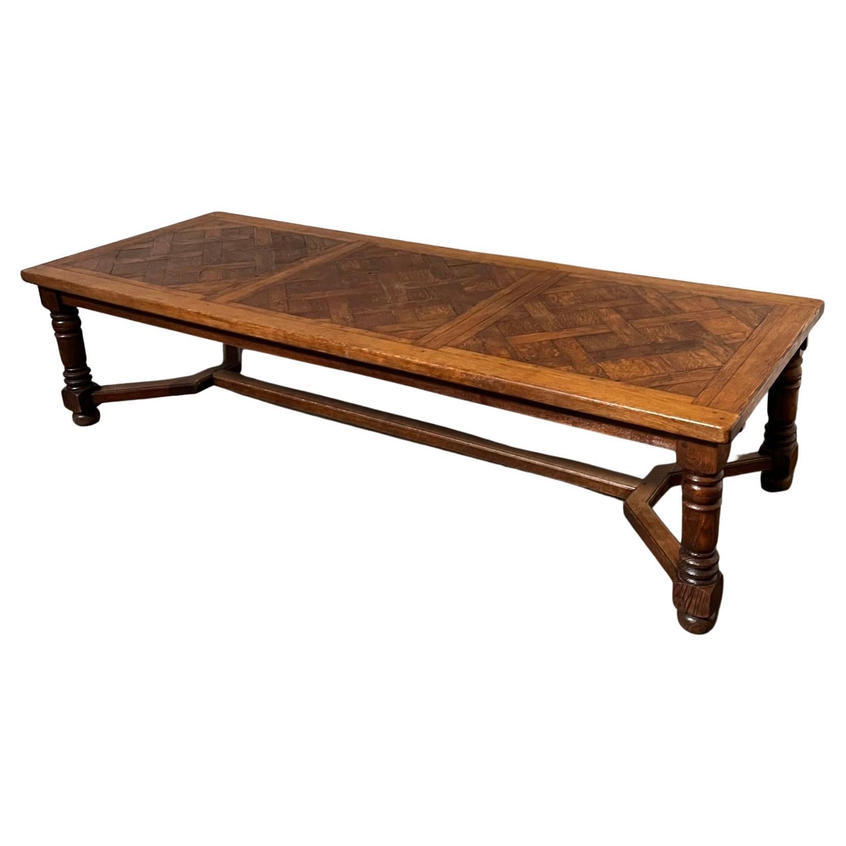 Wonderful Huge French Oak Farmhouse Dining Table For Sale at 1stDibs