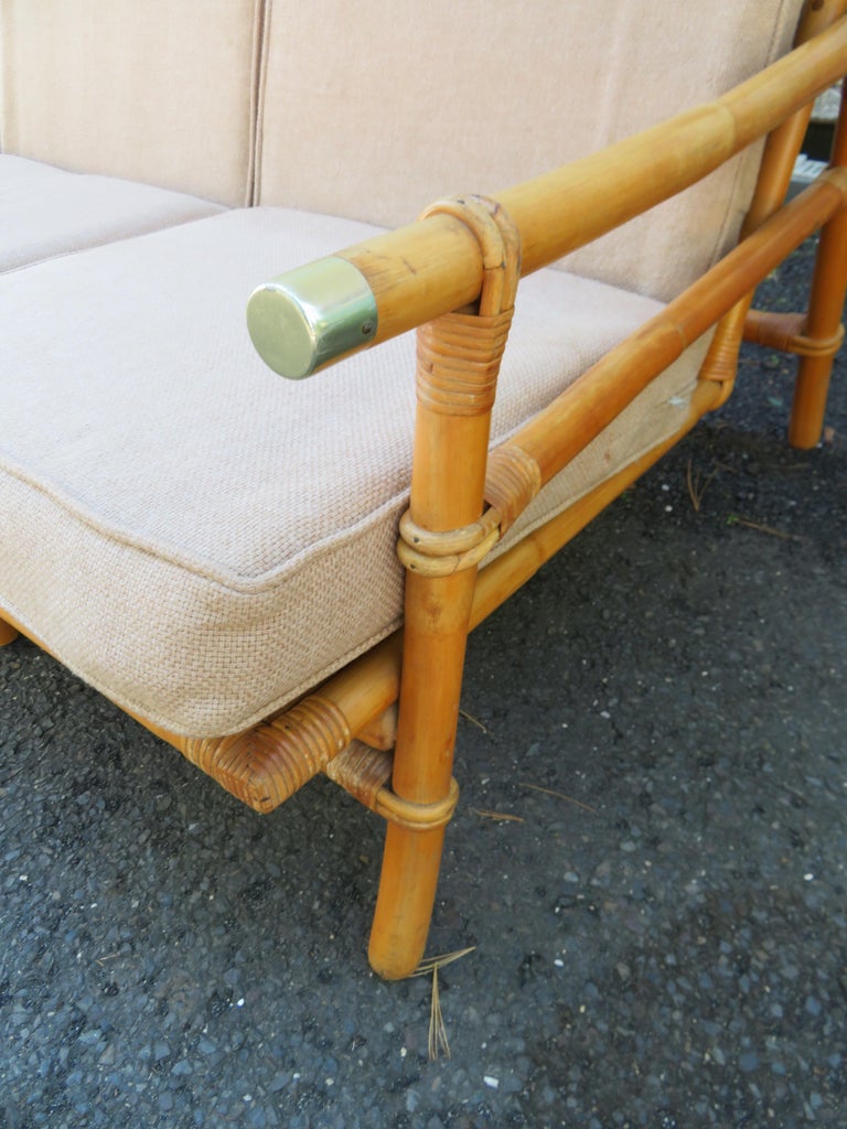 Wonderful John Wisner for Ficks Reed Natural Bamboo Sofa Far Horizons ...