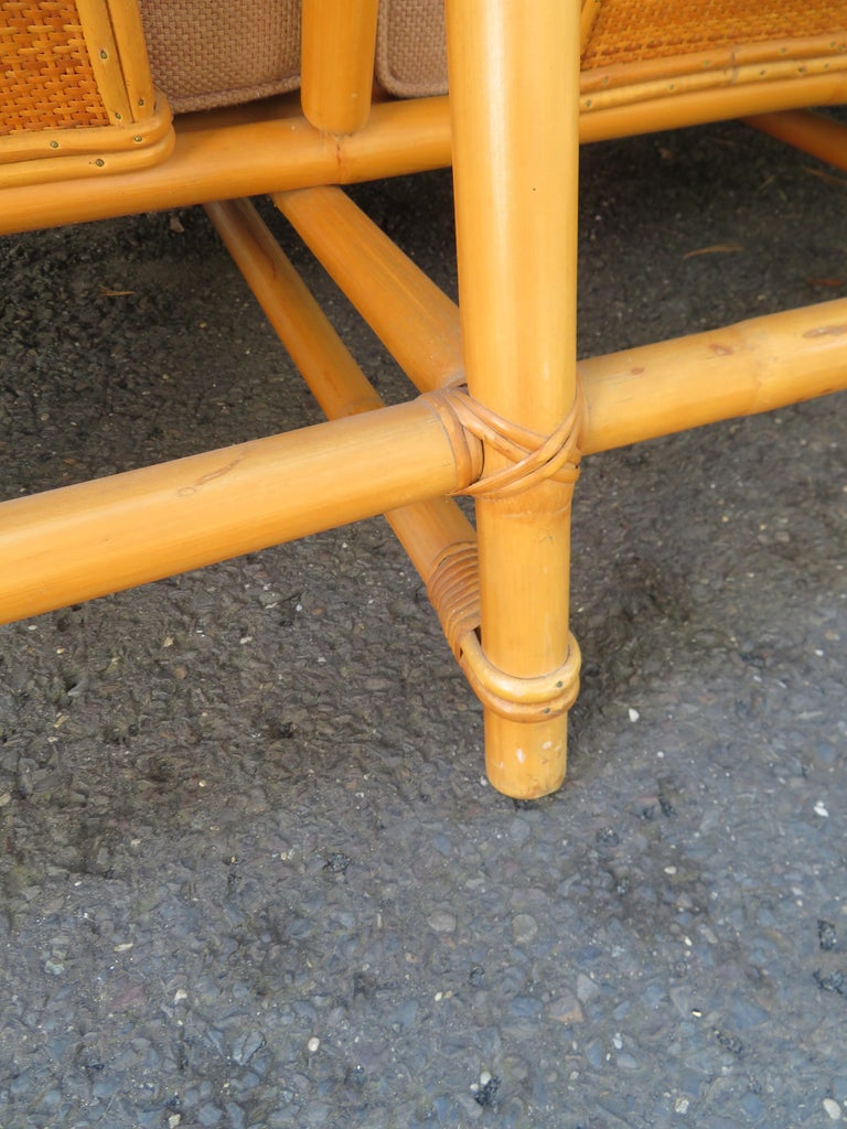 Wonderful John Wisner for Ficks Reed Natural Bamboo Sofa Far Horizons ...