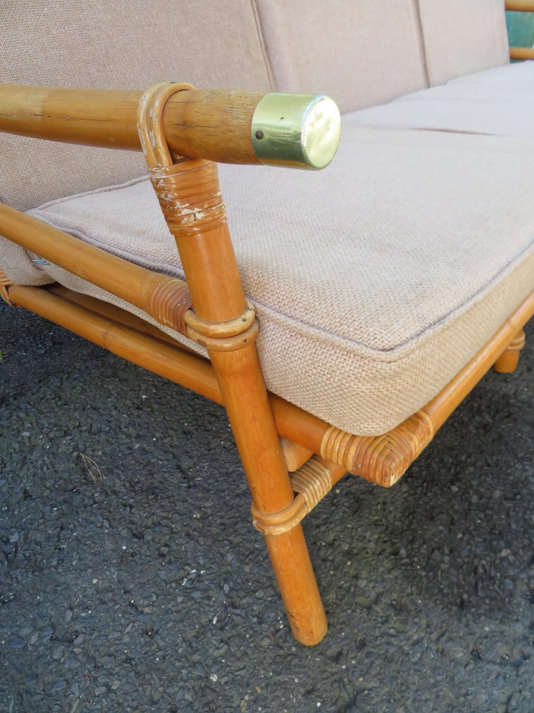 Wonderful John Wisner for Ficks Reed Natural Bamboo Sofa Far Horizons ...