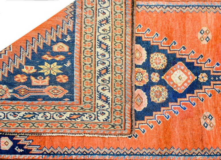 Wonderful Late 19th Century Antique Azari Rug For Sale at 1stDibs