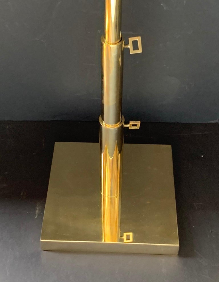 Wonderful Lorin Marsh Polished Bronze Round Mirrored Top Telescoping ...