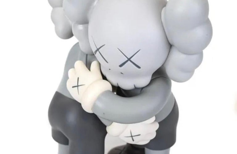 Wonderful Medicom Toy Kaws 18 Together Pair of Dolls For Sale at 1stDibs