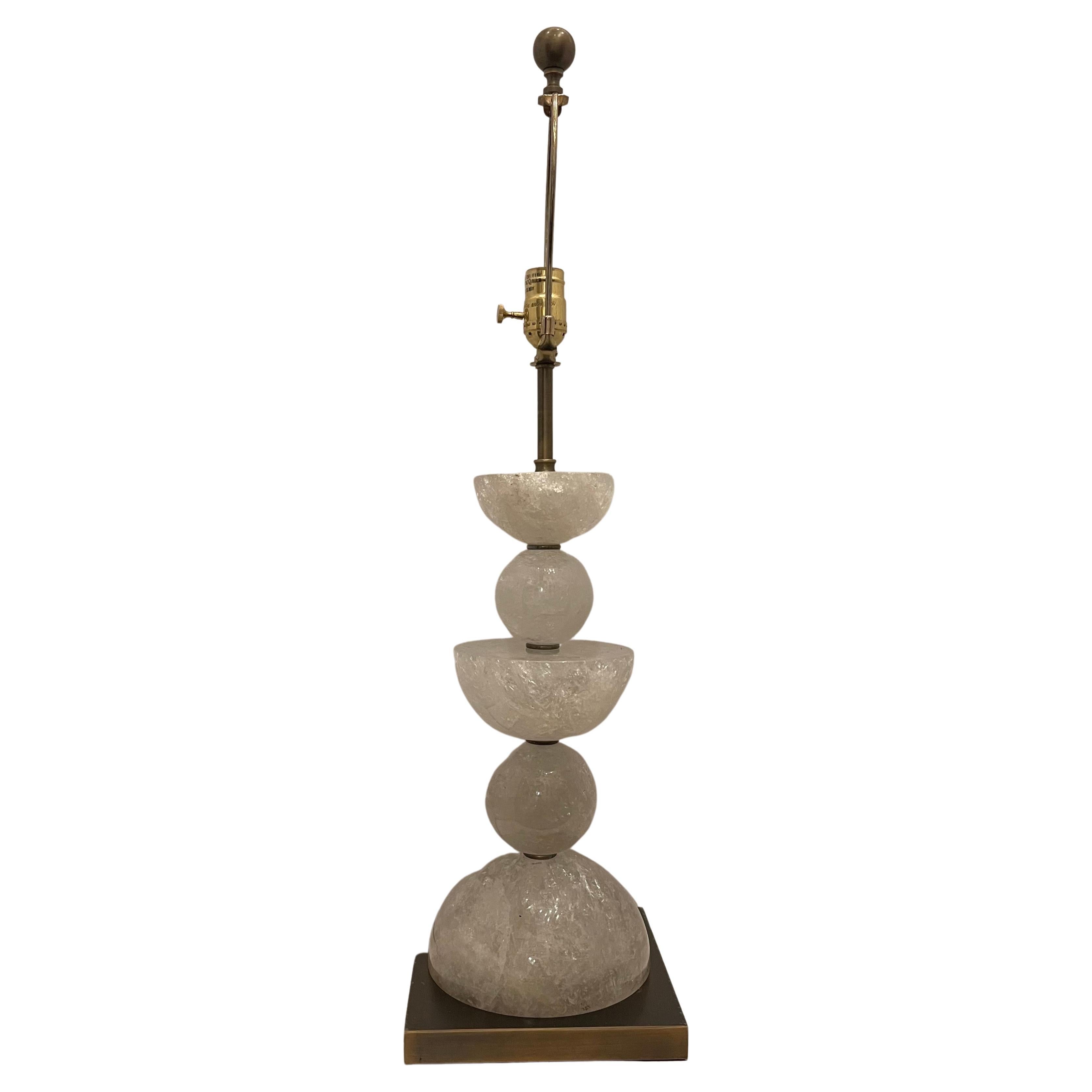 Modern Rock Crystal Quartz Lamps by Phoenix For Sale at 1stDibs