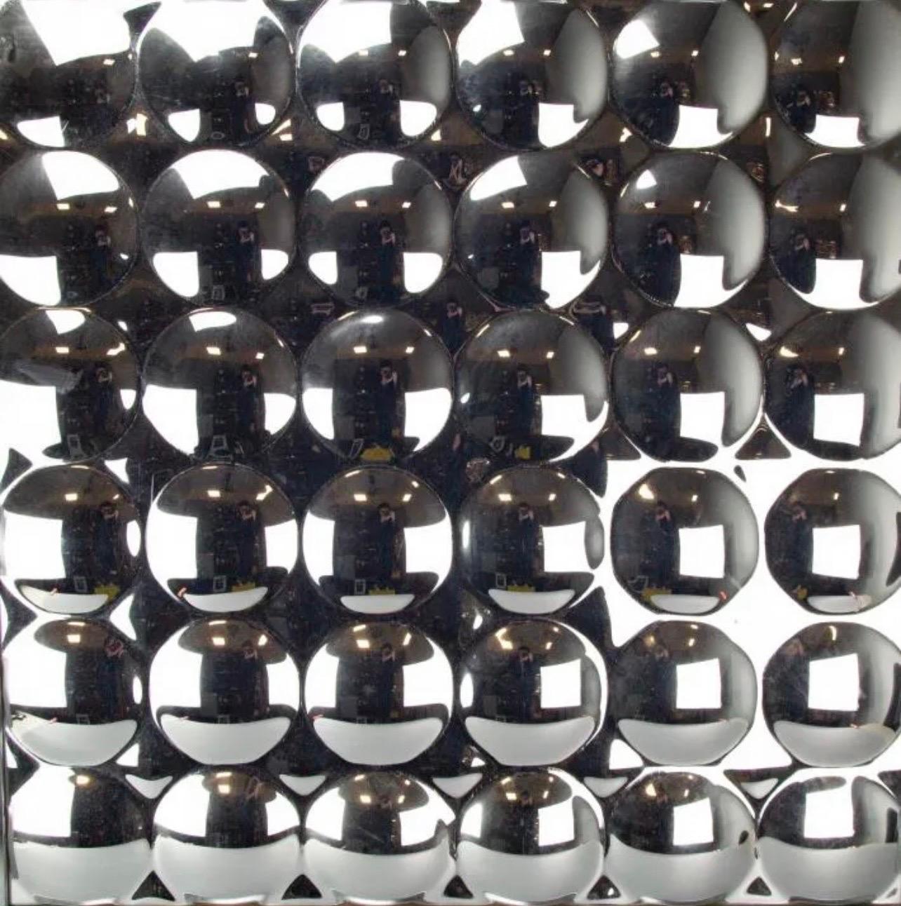 Wonderful Mid Century Modern Contemporary Chrome Bubble Convex Mirror ...