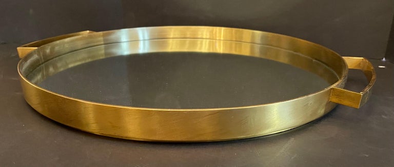 Wonderful Mid-Century Modern Lorin Marsh French Bronze Mirror Round ...