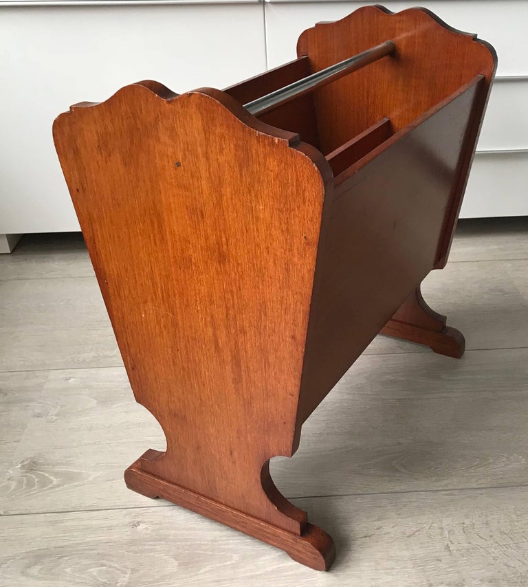 Wonderful Midcentury Solid Teakwood Magazine/Newspaper Stand with Great ...