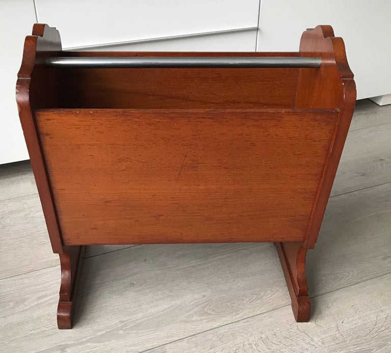 Wonderful Midcentury Solid Teakwood Magazine/Newspaper Stand with Great ...