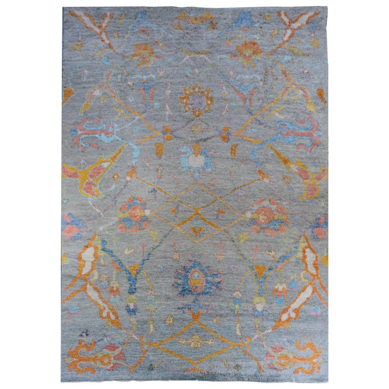 Wonderful Modern Turkish Tulu Rug For Sale at 1stDibs