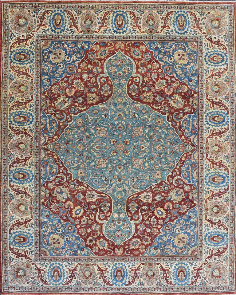 Wonderful New Persian Design Indian Fine Rug For Sale at 1stDibs
