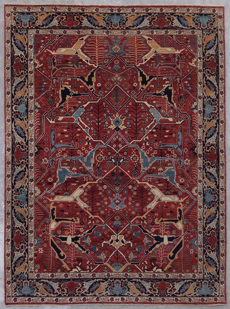 Wonderful New Persian Design Indian Fine Rug For Sale at 1stDibs