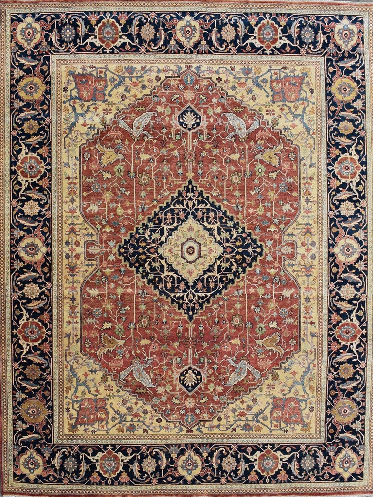 Wonderful New Persian Design Indian Fine Rug For Sale at 1stDibs