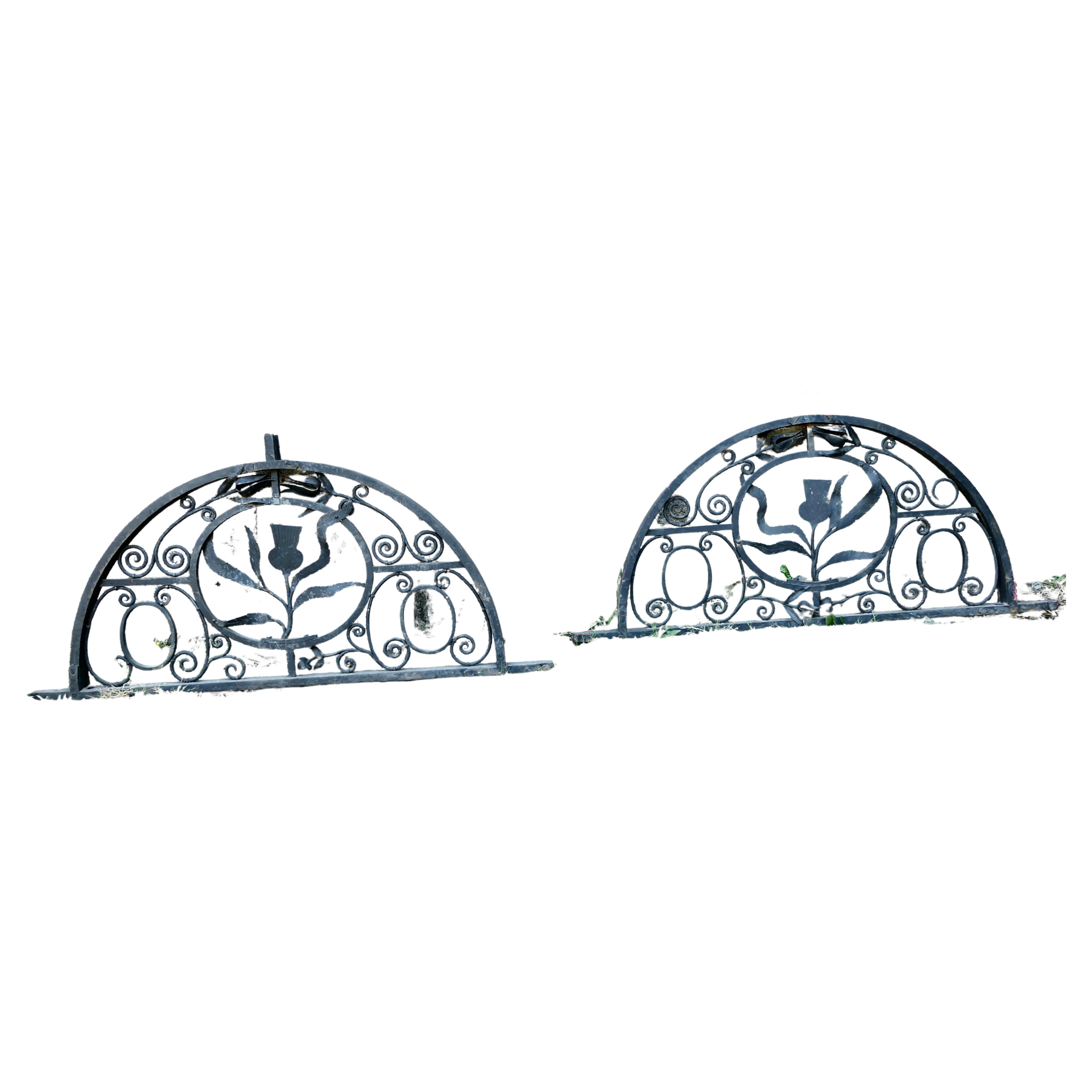 Reclaimed Glazed Framed Fanlight For Sale at 1stDibs