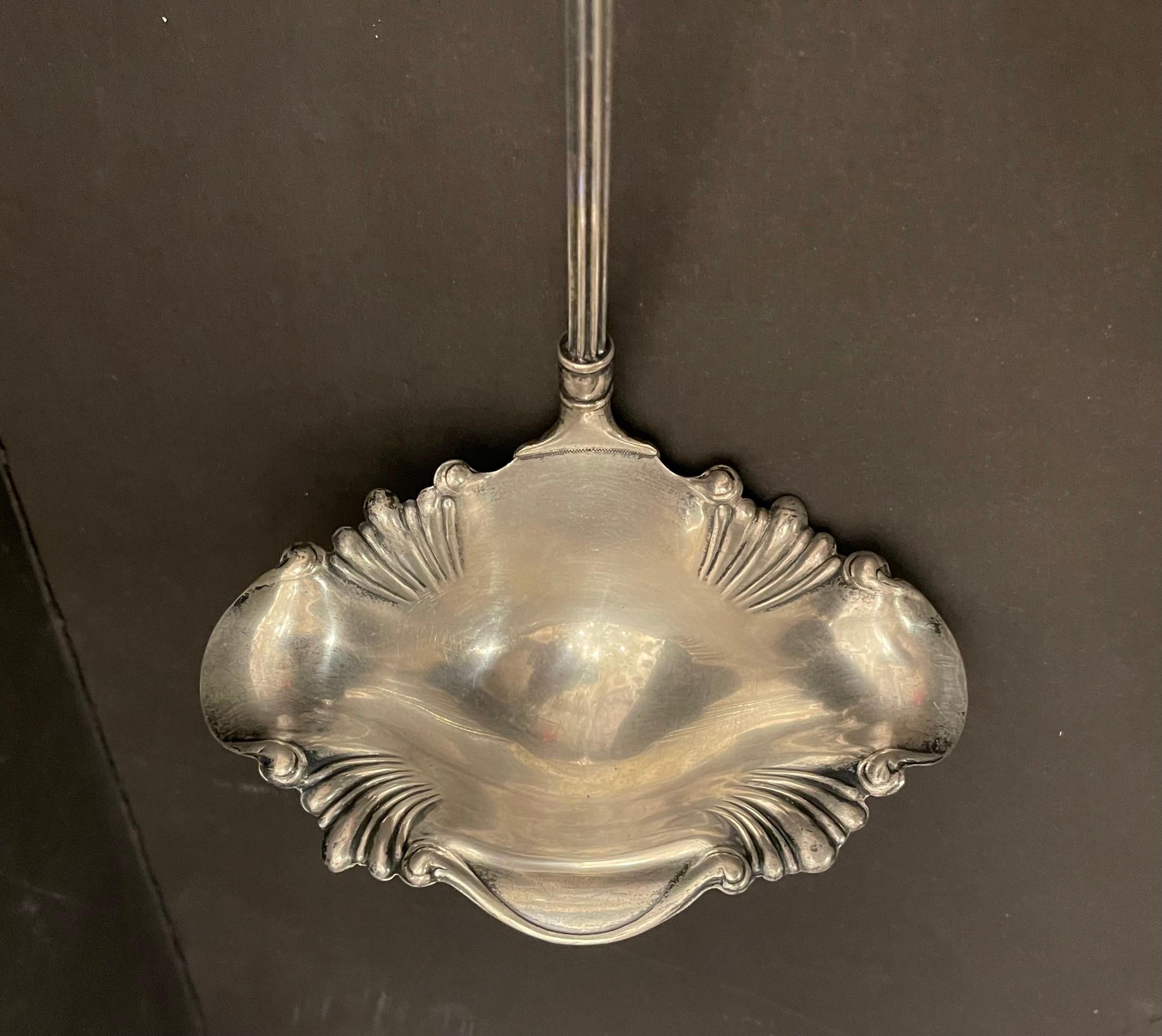 Wonderful Pairpoint Silver Plate Punch Ladle American Brilliant Crystal ...