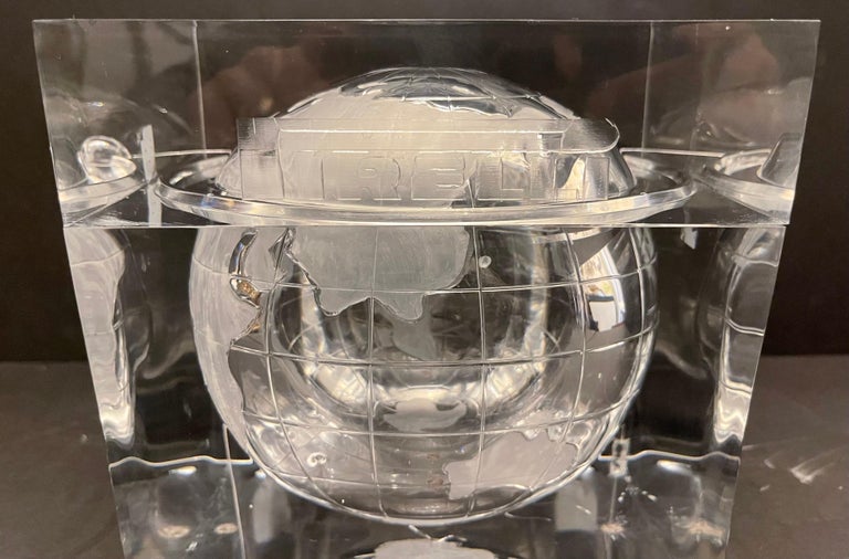 Wonderful Pirelli Alessandro Albrizzi Lucite World Globe Form Ice ...