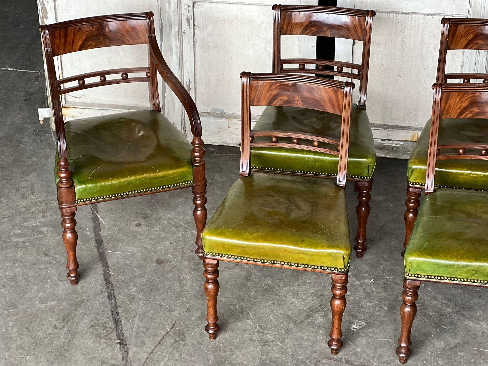 Wonderful Set 8 19th Century Dining Chairs For Sale at 1stDibs