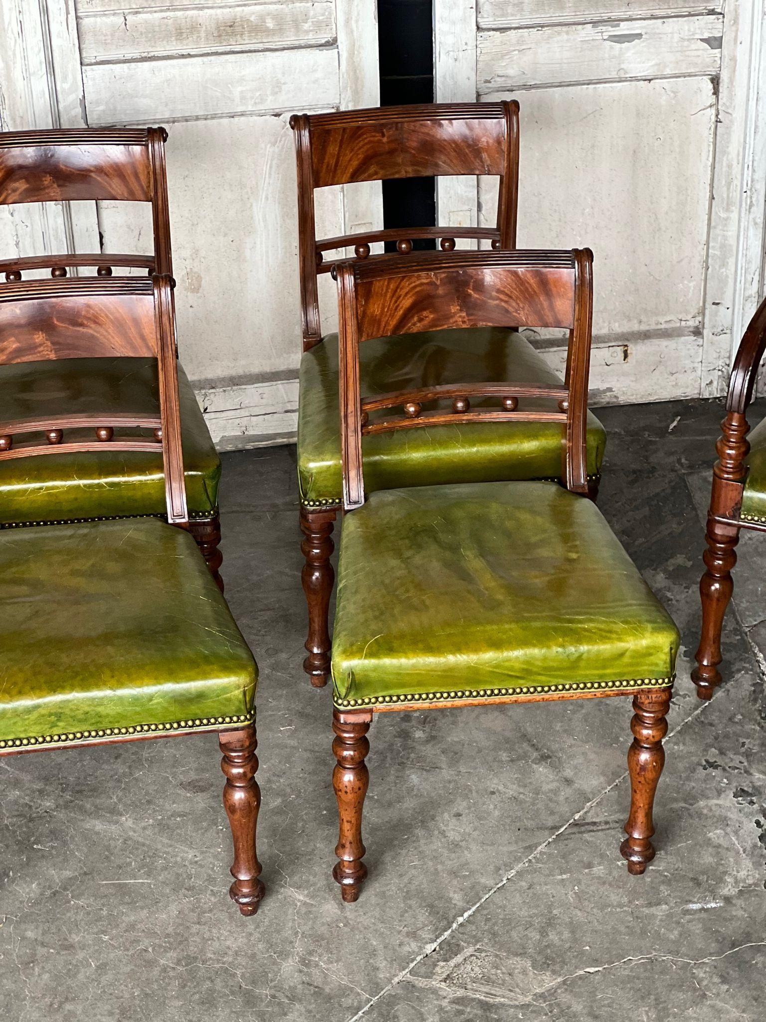 Wonderful Set 8 19th Century Dining Chairs For Sale at 1stDibs
