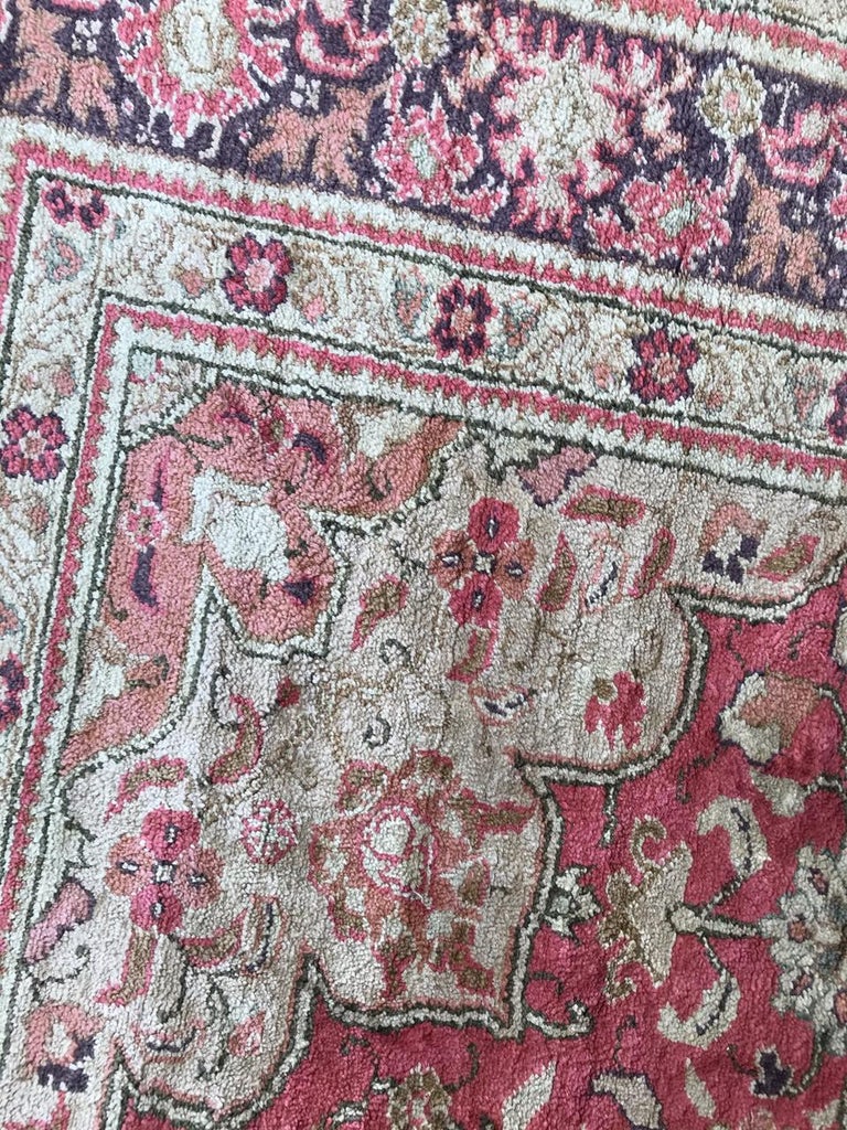 Wonderful Silk Turkish Kayseri Rug For Sale at 1stDibs