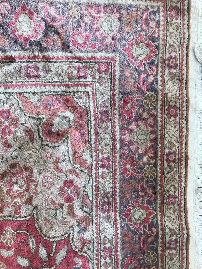 Wonderful Silk Turkish Kayseri Rug For Sale at 1stDibs
