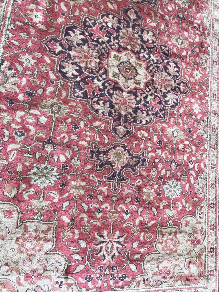 Wonderful Silk Turkish Kayseri Rug For Sale at 1stDibs