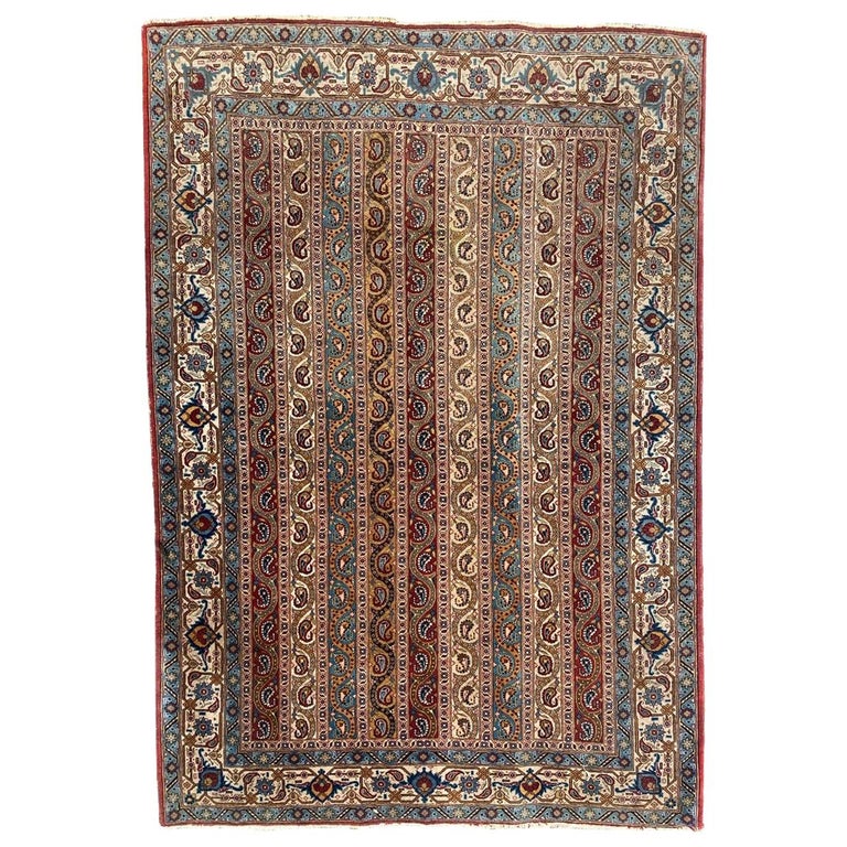 Wonderful Vintage Fine Qom Rug For Sale at 1stDibs