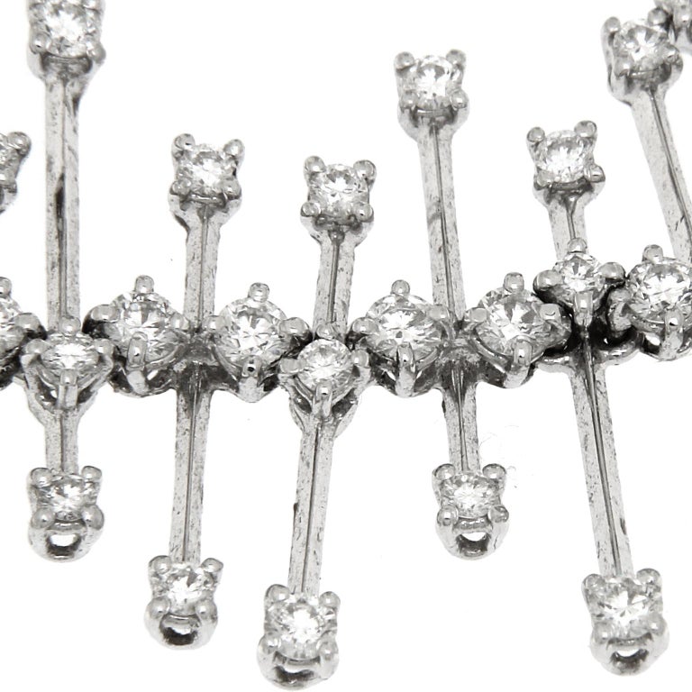 Wonderful White Diamonds and White Gold Necklace, Constellation ...