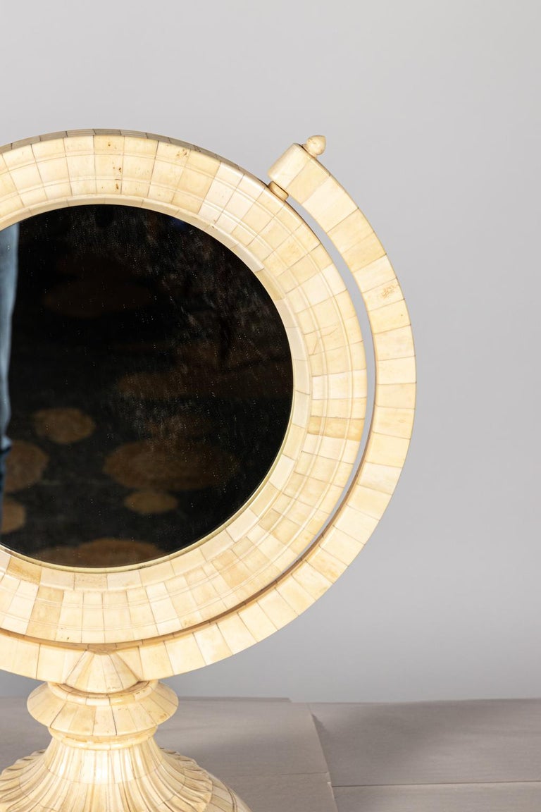 Wood and Bone Dressing Mirror at 1stDibs