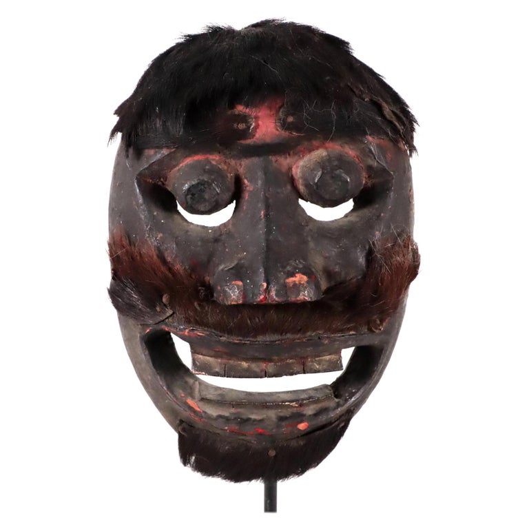 Wood and Hair Mask from Tribal Indonesia Probably Bali or Lombok ...