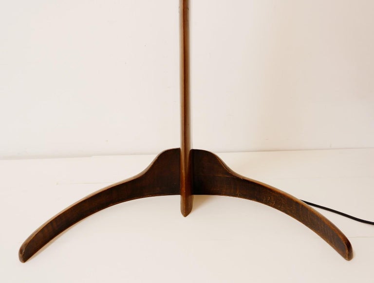 Wood Arc Floor Lamp For Sale at 1stDibs | arched floor lamp wood ...