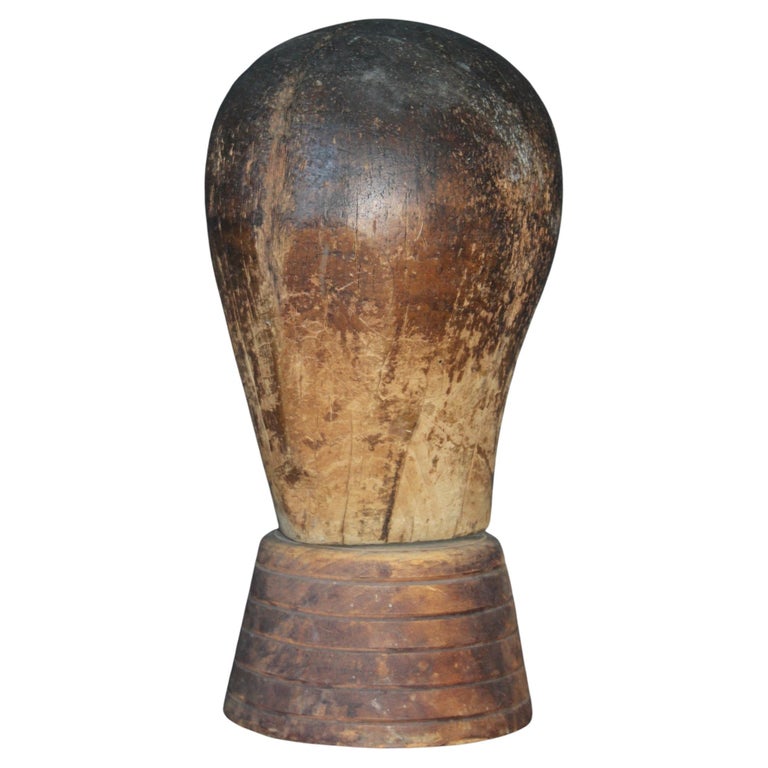 Wood Art Deco head For Sale at 1stDibs