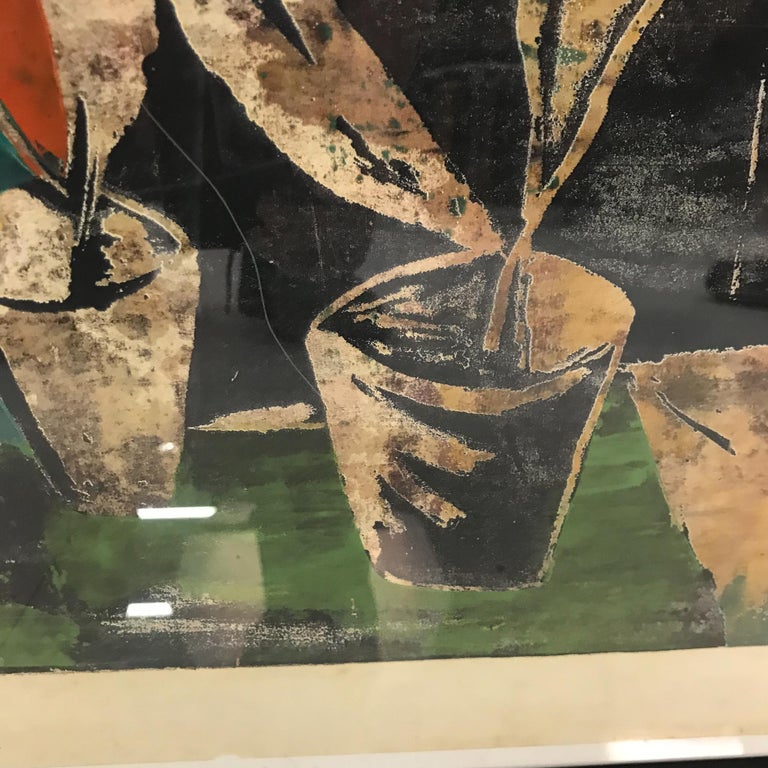 Wood Block Lithograph Still Life Abstract Wall Art For Sale at 1stDibs ...