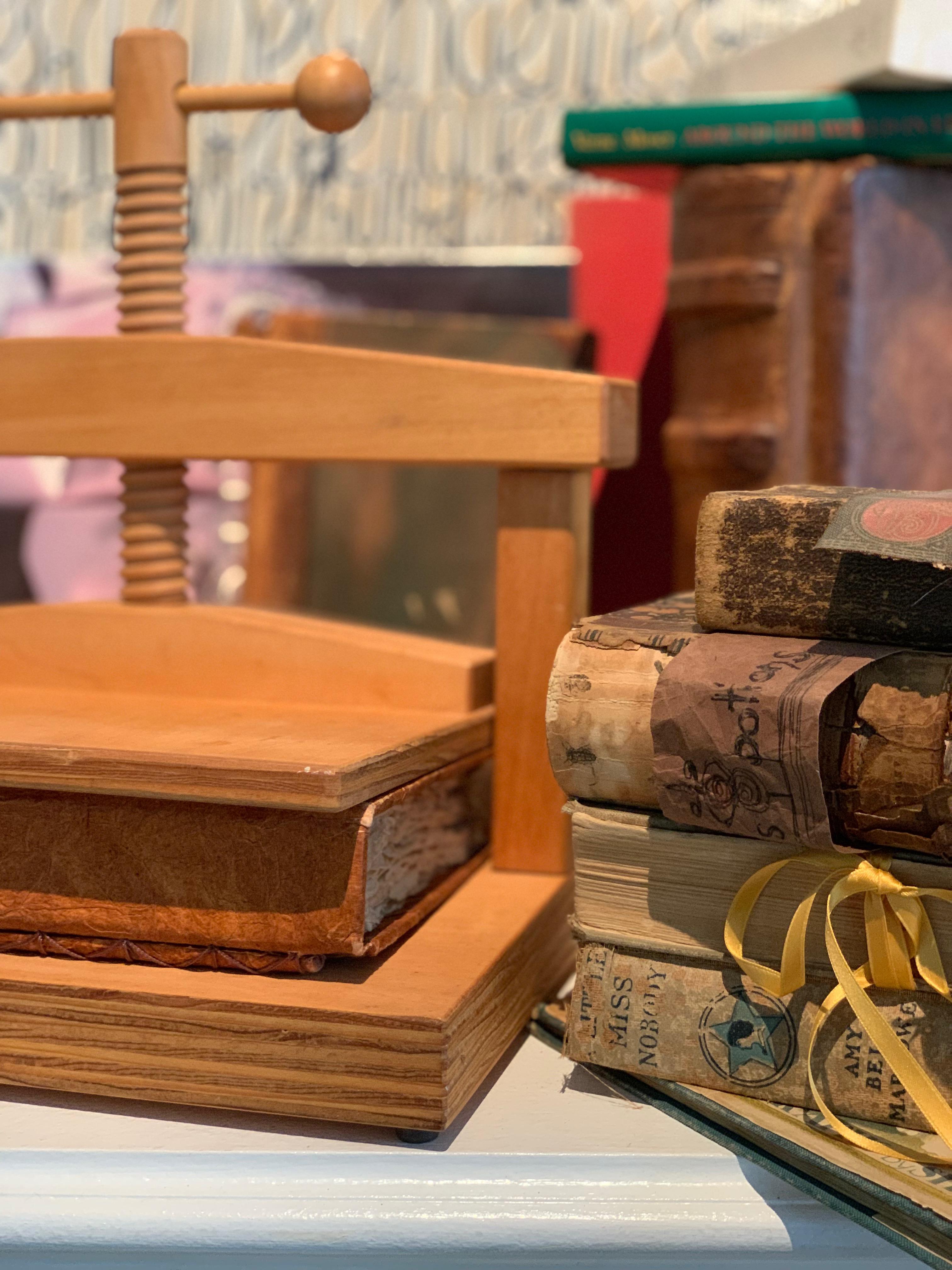 Wood Book Press at 1stDibs | wooden book press, wooden book press for ...