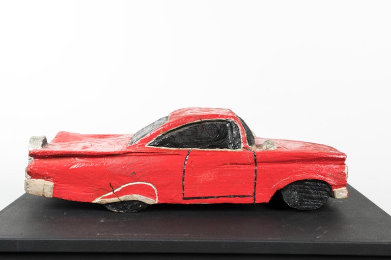 Wood Carved American Folk Art Muscle Car For Sale at 1stDibs