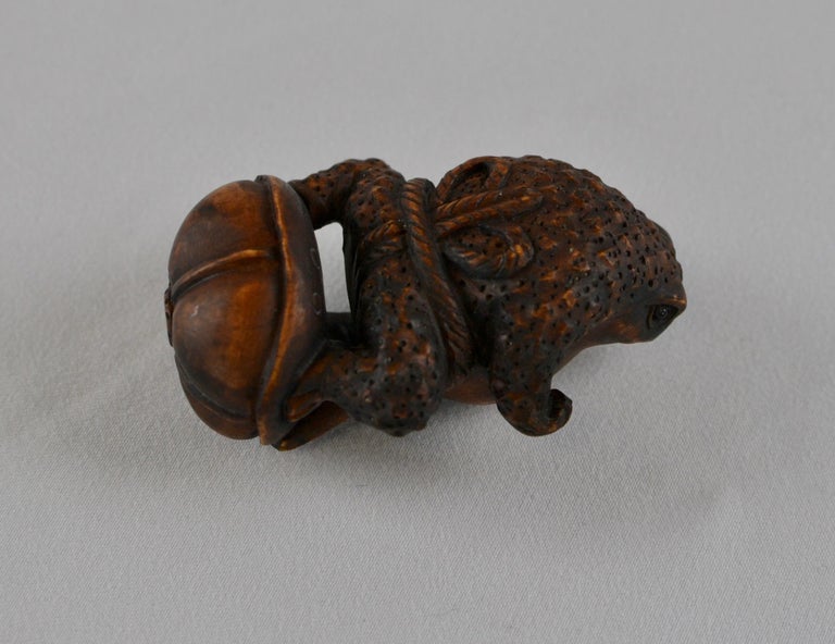 Wood Carved Netsuke at 1stDibs | netsuke for sale